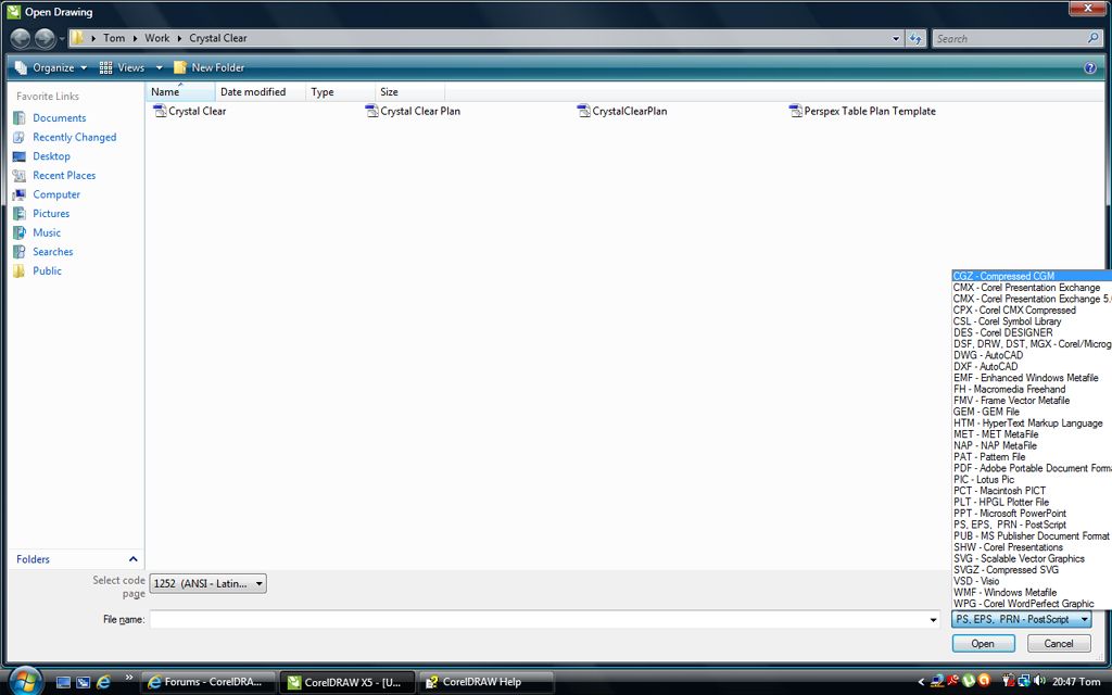 Cant Open Cdr Files From Open Command Coreldraw Graphics Suite X5 Coreldraw Graphics Suite