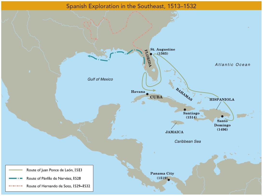 Ponce De Leon Map Of Exploration at Lori Santiago blog