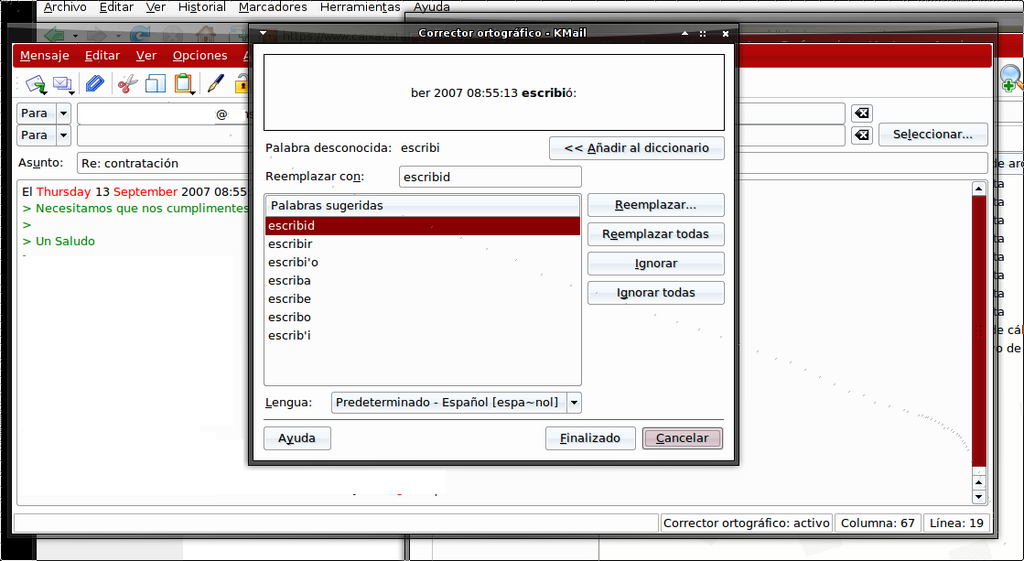 Gentoo Forums :: View topic - [solved](aspell - ispell) ortografica sin caracteres español