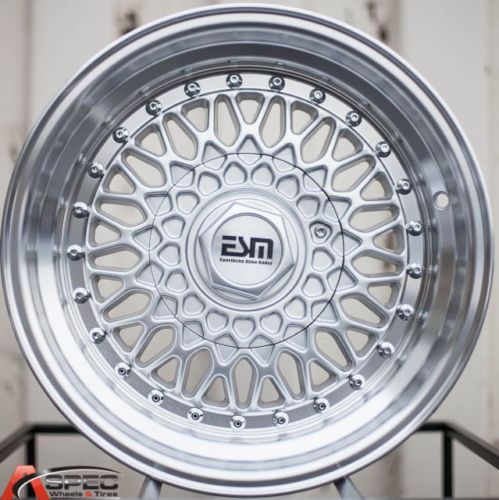 BBS RS Style 15x7 +15 ESM 002 4X100 Silver Wheel VW MkII / BMW e21 e30 2002/tii | VW Vortex ...