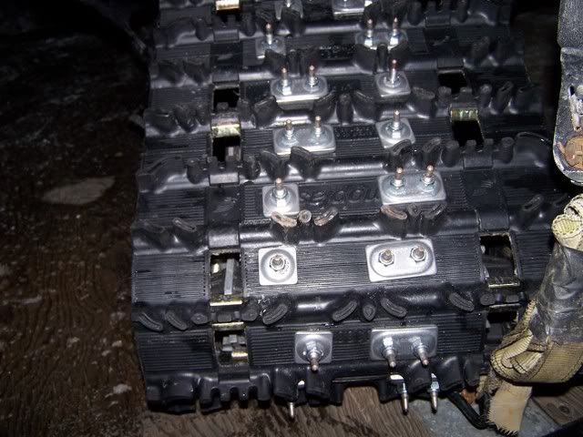 Studding LTX with 144 double and single super lite pro backers | Hardcore Sledder