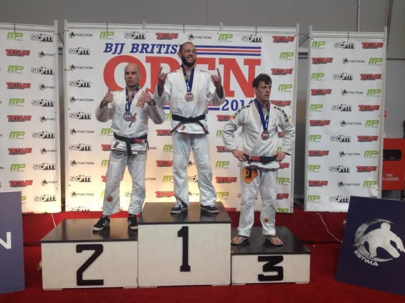 I became British Open Champion today (black belt masters)... this is how you pose on a podium ...
