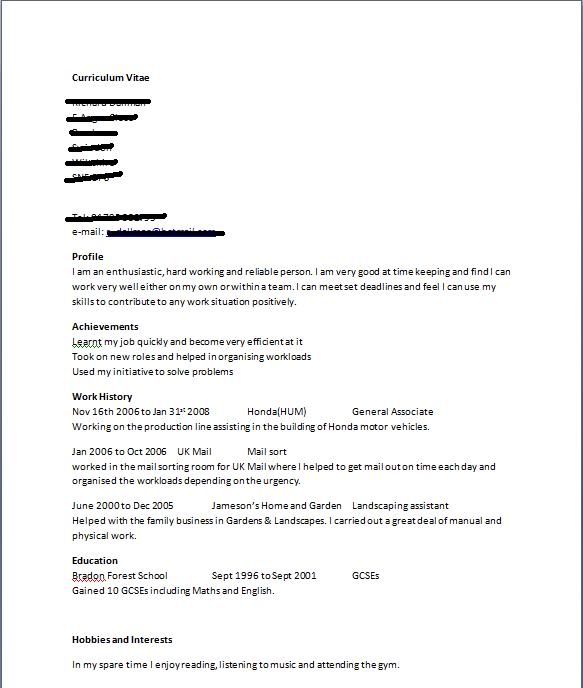 Amin Gitu Loh How To Do A Cv Template