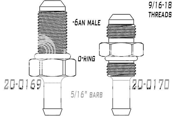 Radium: Fuel Tank Bulkhead Fittings