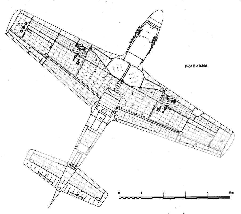 P-51B Scaled diagram - LSP Discussion - Large Scale Planes