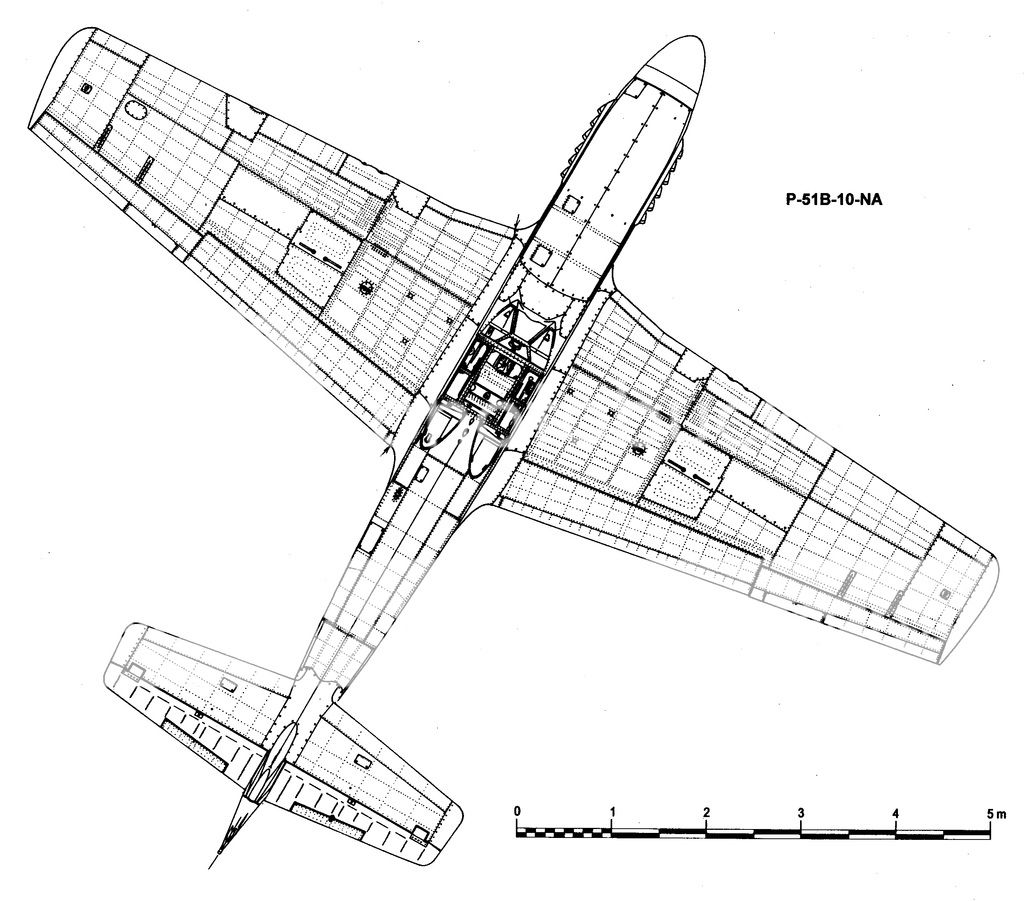 P-51B Scaled diagram - LSP Discussion - Large Scale Planes