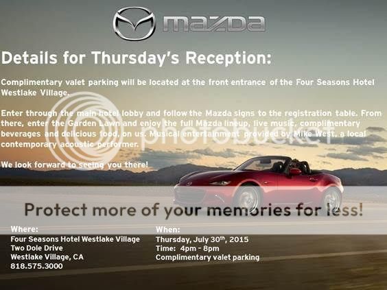 anyone else going to the Four Seasons in Westlake Village, CA? - MX-5 ...