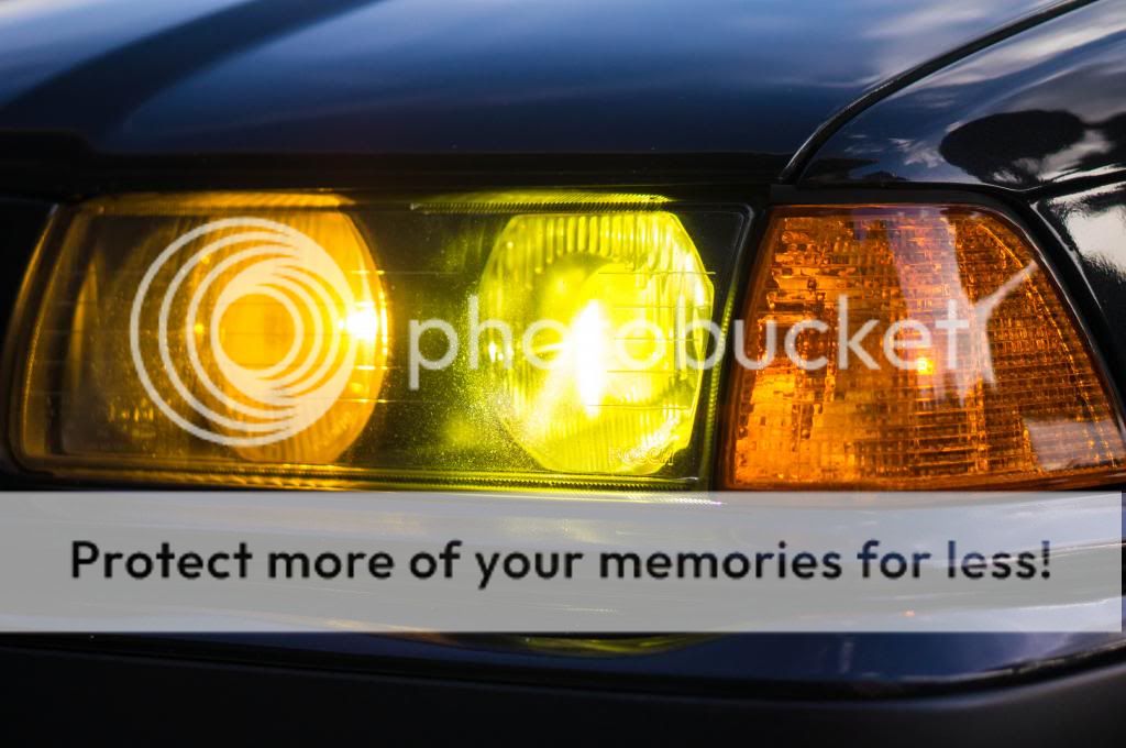 E36 FS: E36 Bosch French Yellow headlights with HIDs
