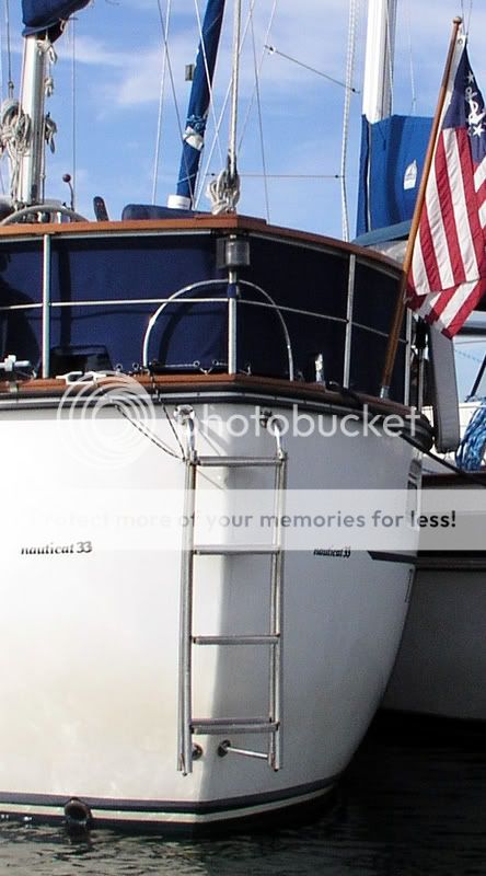 Swim ladders on transom | SailNet Community