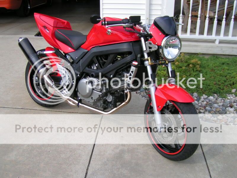 Latest update on my red 2006 SV650N.... | Suzuki SV650 Riders Forum