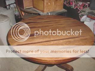 Damaged veneer table top | AJ's Trash2Treasure BLOG