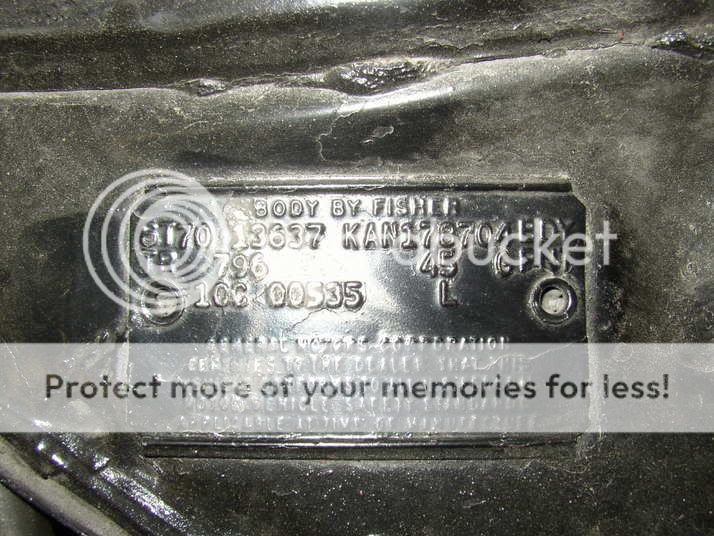 70 Chevelle trim tag question | Team Chevelle