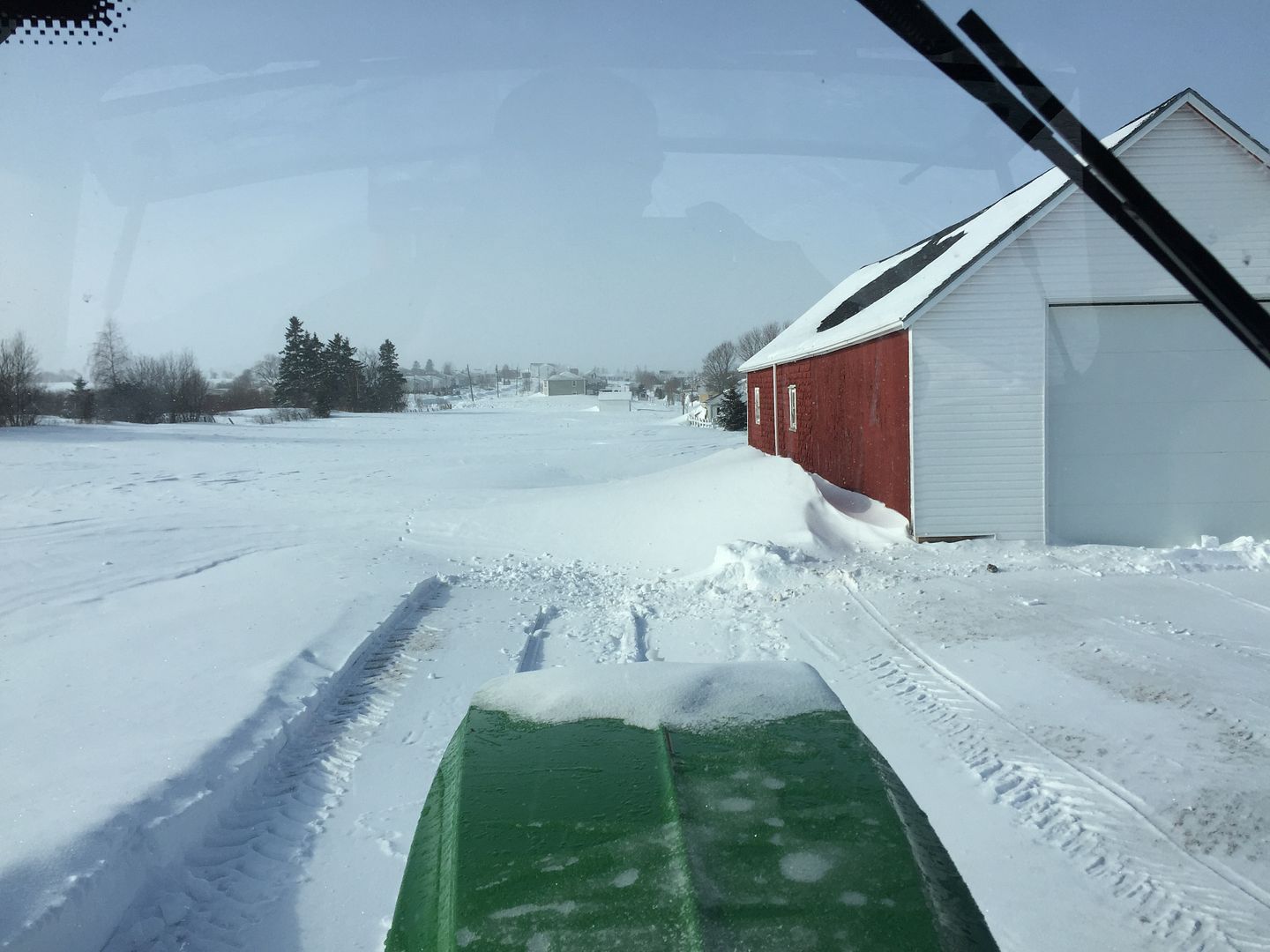 JD blowing deep snow | Snow Plowing Forum