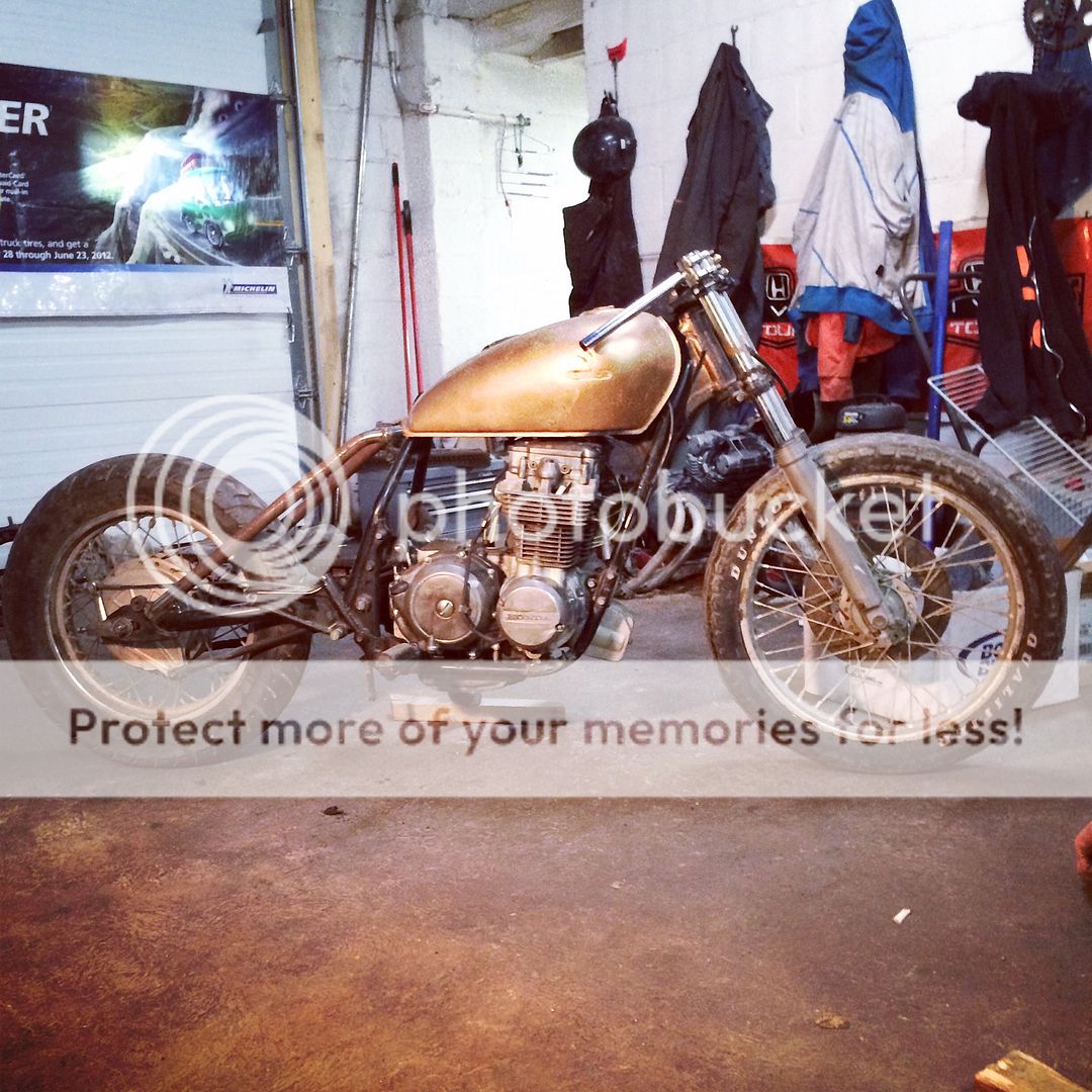 1980 CB650 chop, hardtail with inverted front end! | DO THE TON