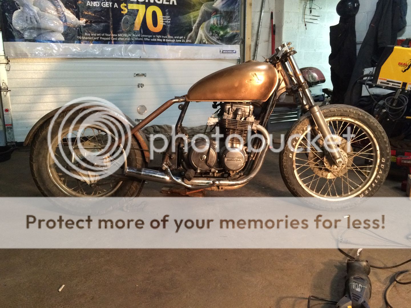 1980 CB650 chop, hardtail with inverted front end! | DO THE TON