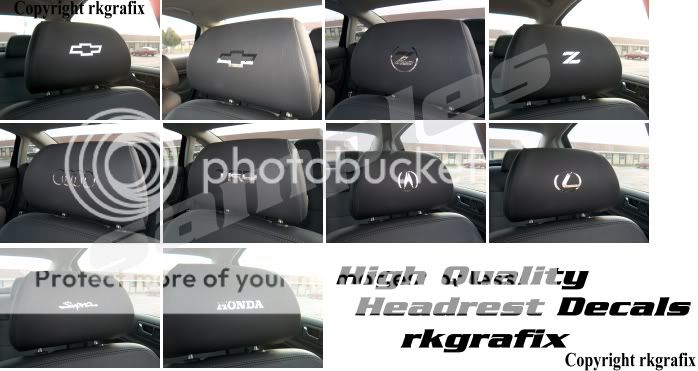 Audi Chrome headrest decals (kit) $9.00 shipped