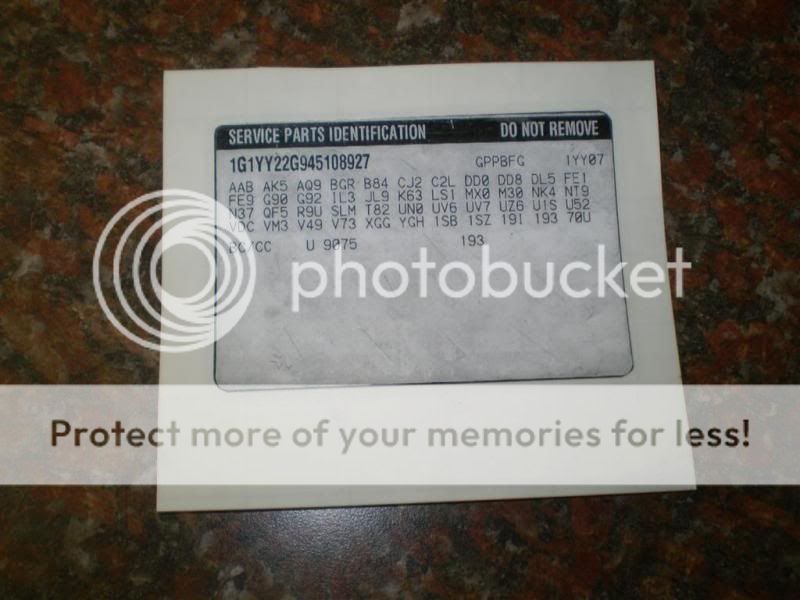 Easy and CHEAP RPO Label Replacement. - CorvetteForum - Chevrolet ...