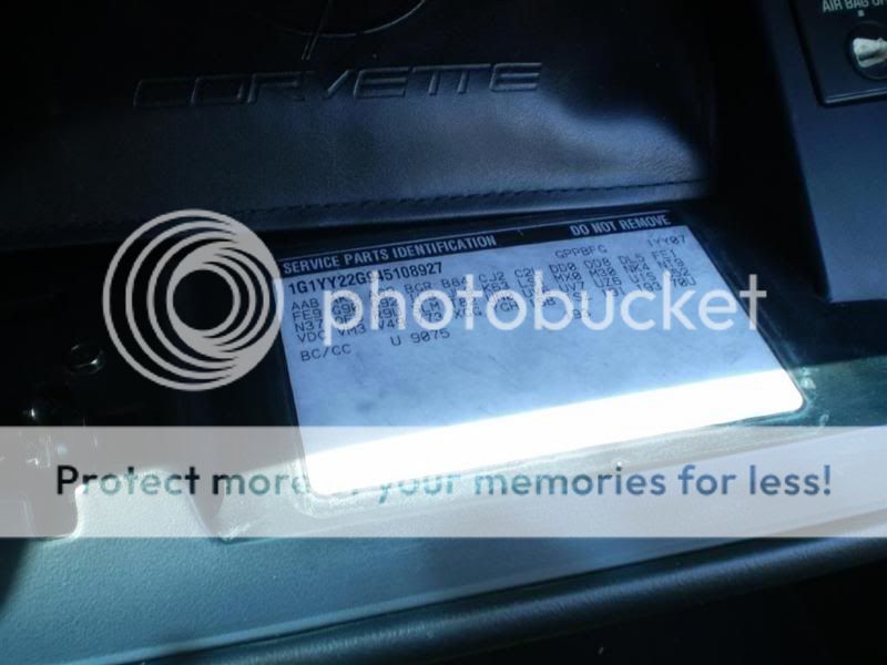 Easy and CHEAP RPO Label Replacement. - CorvetteForum - Chevrolet ...