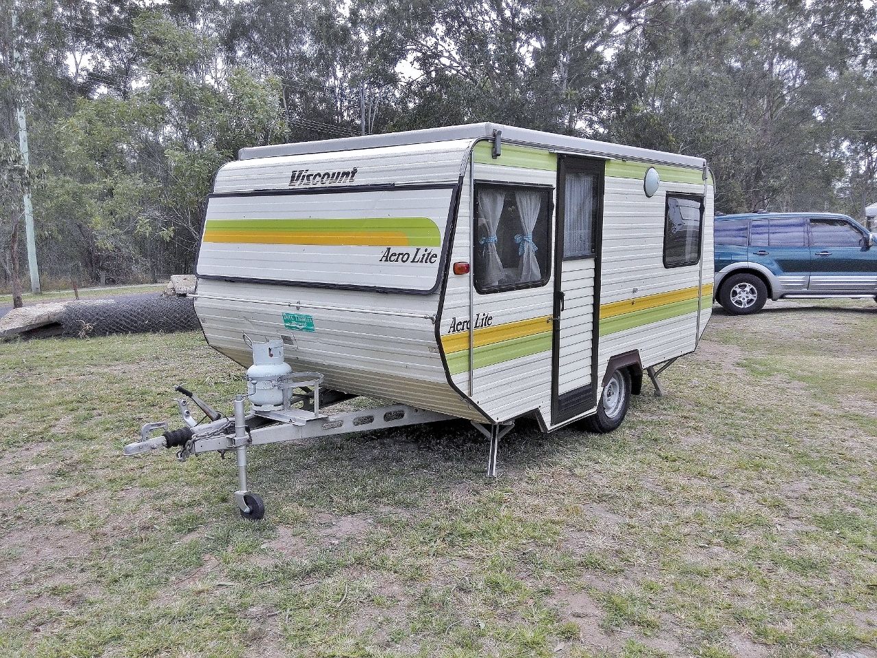 VISCOUNT AEROLITE POP TOP CARAVAN 13FT CAMPING FULL ANNEXE REGO RWC GAS ...