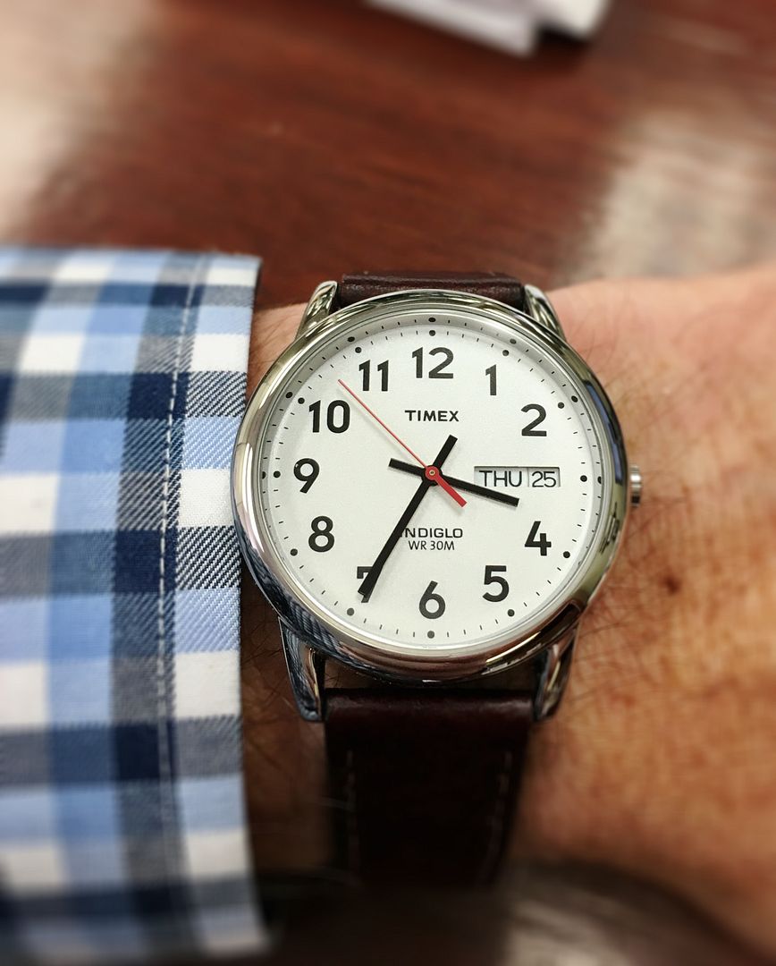 "Simplicity is the ultimate sophistication" -- ode to a basic Timex ...