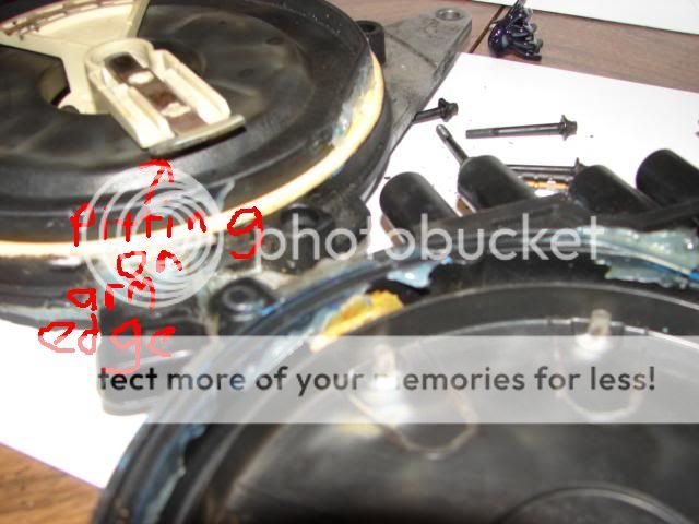 evidence of explosive spark inside opti-spark (see pictures ...