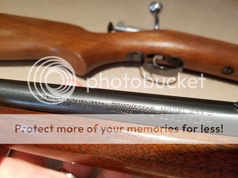 The Winchester Model 67 single shot rifle... | Rimfire Central Firearm ...