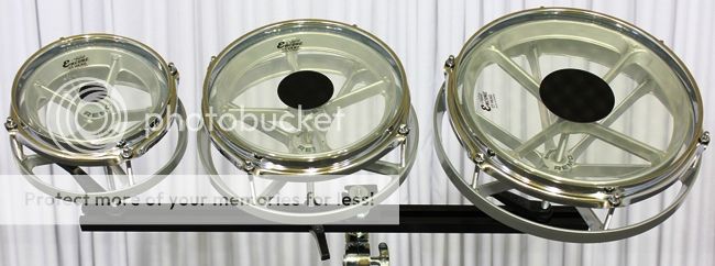 Rototom Remo Kit Com 3 Tambores 6¨, 8¨, 10¨ E Estante Comple - R$ 3.078 ...