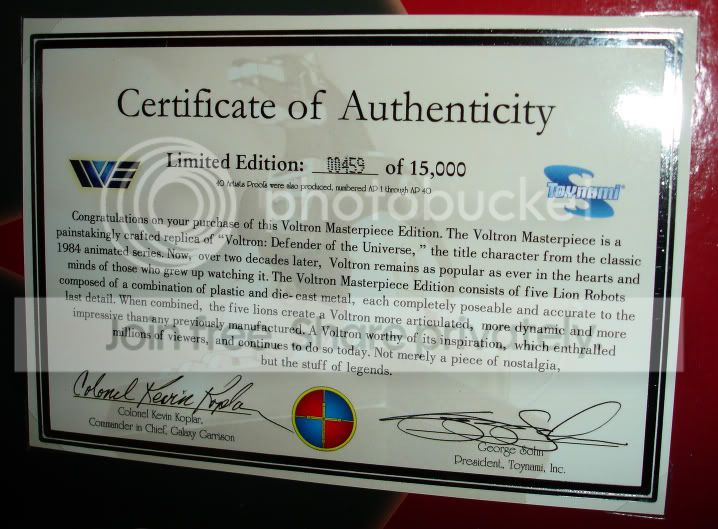 Masterpiece Lion Force Voltron.... (Warning LARGE PICS) | Page 3 ...