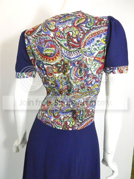 Dorothea's Closet Vintage Dress 1940s Dress 40s Dress