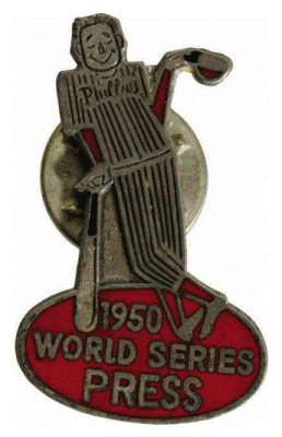 “Pin-Up” of the Week: 1950 Philadelphia Phillies World Series Press Pin ...