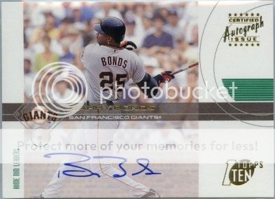 Card of the Day: Barry Bonds 2002 Topps Ten Auto | Sports Card Info