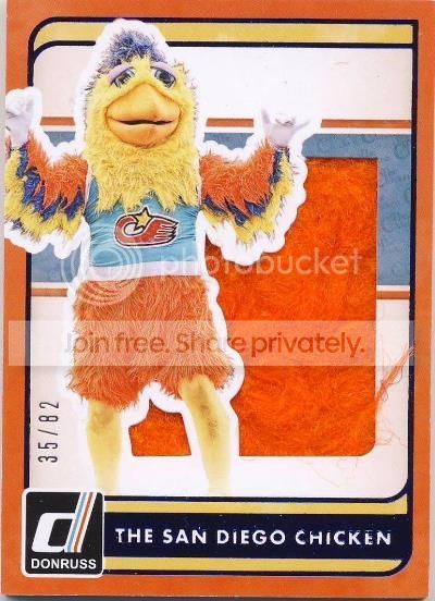 Card of the Day: The San Diego Chicken 2016 Donruss Baseball Silhouette ...