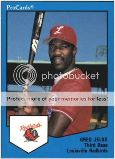 Card of the Day: Greg Jelks 1989 ProCards Louisville Redbirds #1258 ...