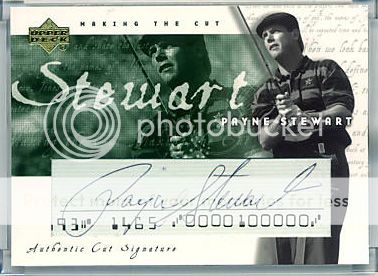 Card of the Day: Payne Stewart 2001 UD Cut Signature | Sports Card Info