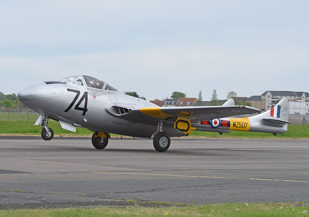 North Weald Vampire WZ507 - UK Airshow Review Forums