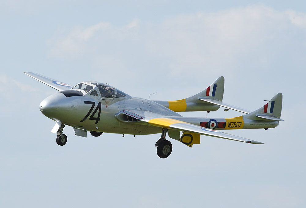 North Weald Vampire WZ507 - UK Airshow Review Forums