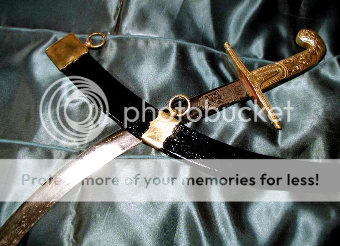 ORNATE Rare LANDMARK SHRINERS Antique MASONIC SWORD Epic M C Lilley ...