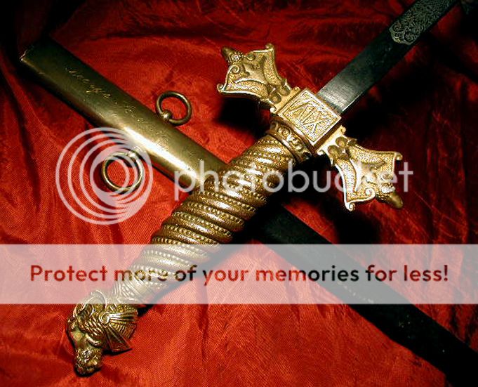 SPECIAL Rare SCOTTISH RITE Ornate Antique MASONIC SWORD! 14th Degree ...