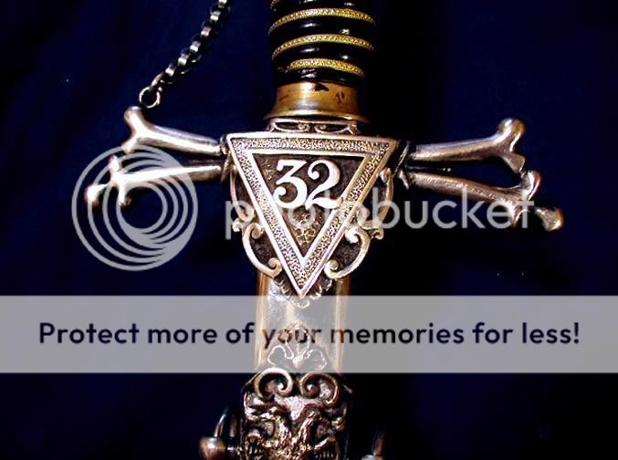 GLORIOUS SCOTTISH RITE Old Rare 32 DEGREE MASONIC SWORD
