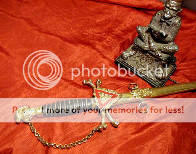 GOLD Old SCOTTISH RITE 32 Degree MASONIC SKELETON SWORD | eBay