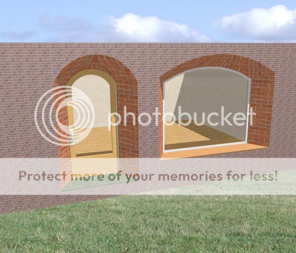 Deep set window and door openings