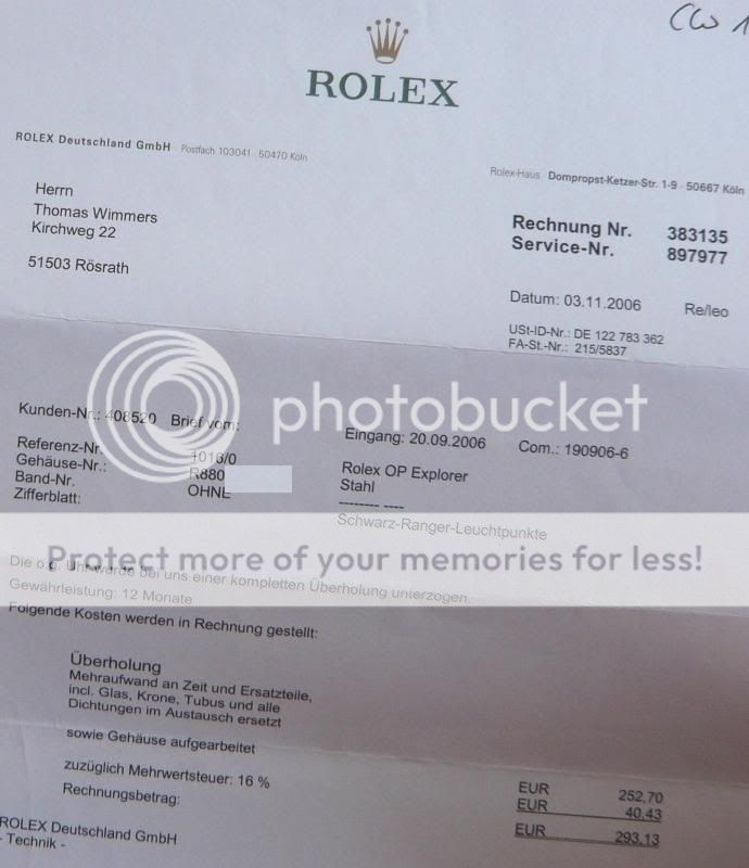 Coin des Affaires - Rolex Explorer I 1016 série R