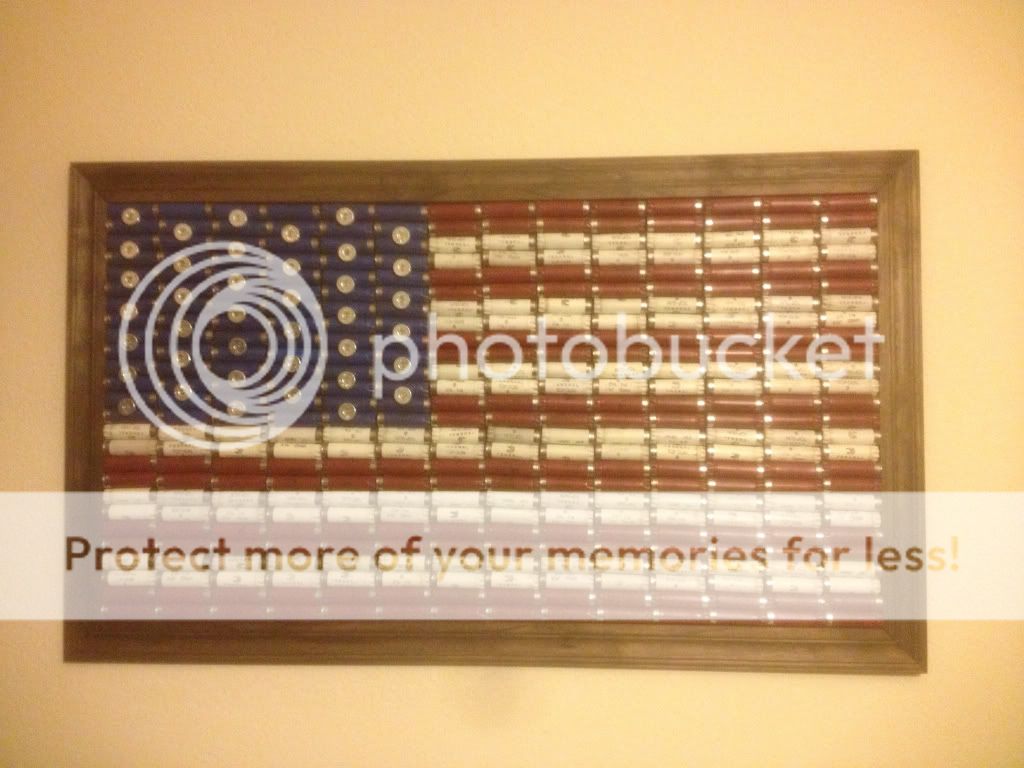 Weekend Project: US flag made out of shotgun shells. **Pics ...