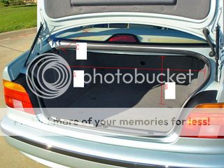 e39 trunk dimensions