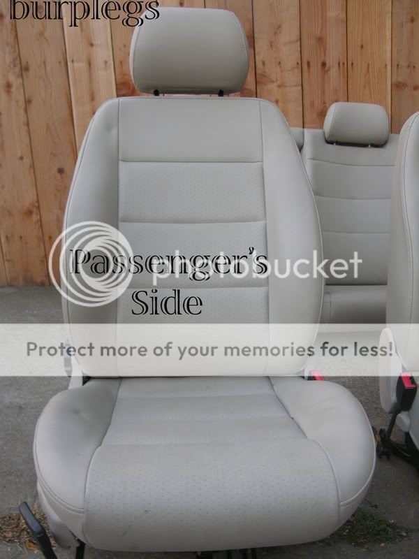Complete Front & Rear Beige Sport Leathette Seats from B5 99.5 Audi A4 1.8T