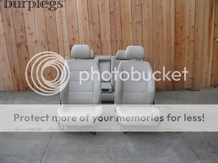 Complete Front & Rear Beige Sport Leathette Seats from B5 99.5 Audi A4 1.8T
