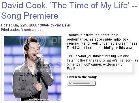 PopEater has the Premiere of Idol Winner's Song!: ohnotheydidnt ...