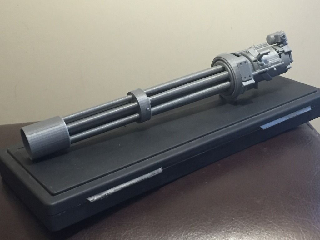 1:4 3D printed Dillon aero M134D Ti Aircraft mounted minigun - Work in ...