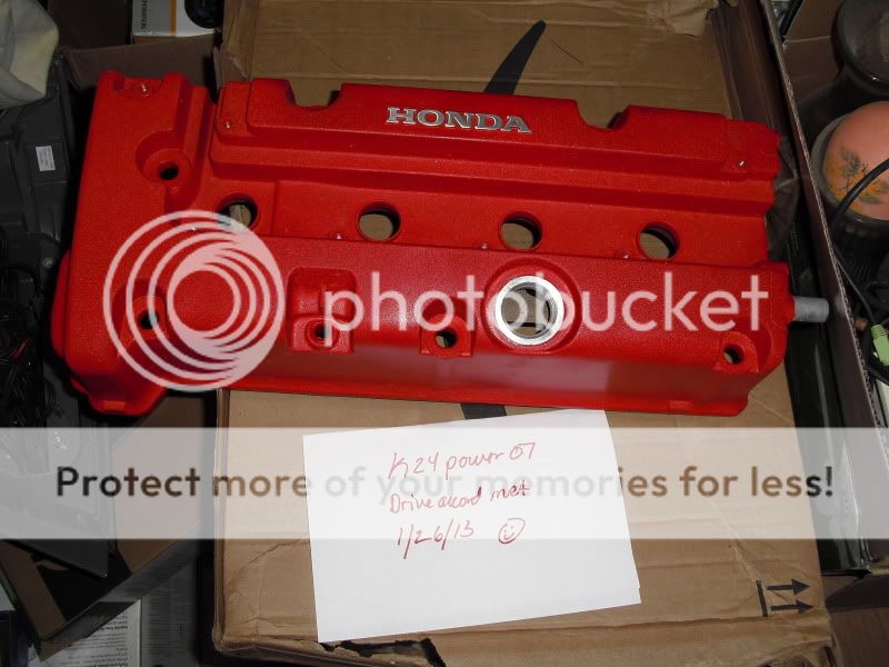 SOLD: Wrinkle Red Valve cover,SR Intake, TSX manifold 06-07. | Drive ...