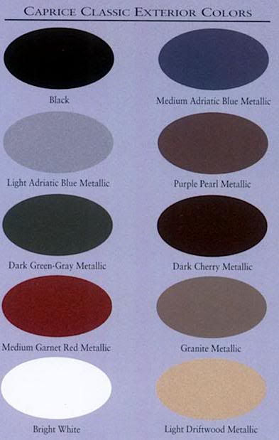 DCM Color Question | Chevy Impala SS Forum